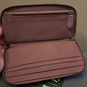 Roots | Bags | Roots Vegan Dusty Rose Zip Wallet | Poshmark